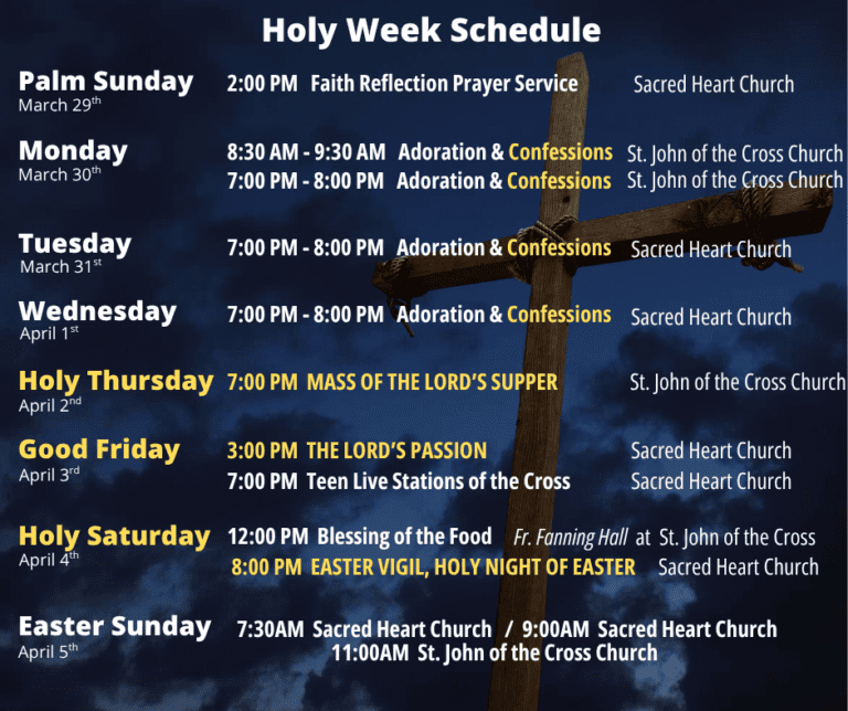 2026 Holy Week Schedule – Midd-South Catholic